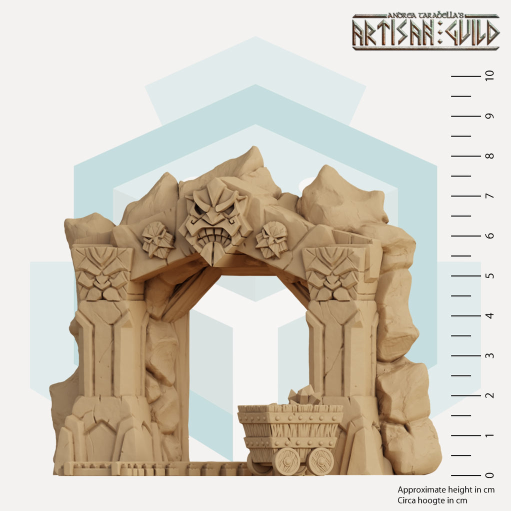 Dwarven Mine Entrance - 3D Printed Miniature — Empire of Minis