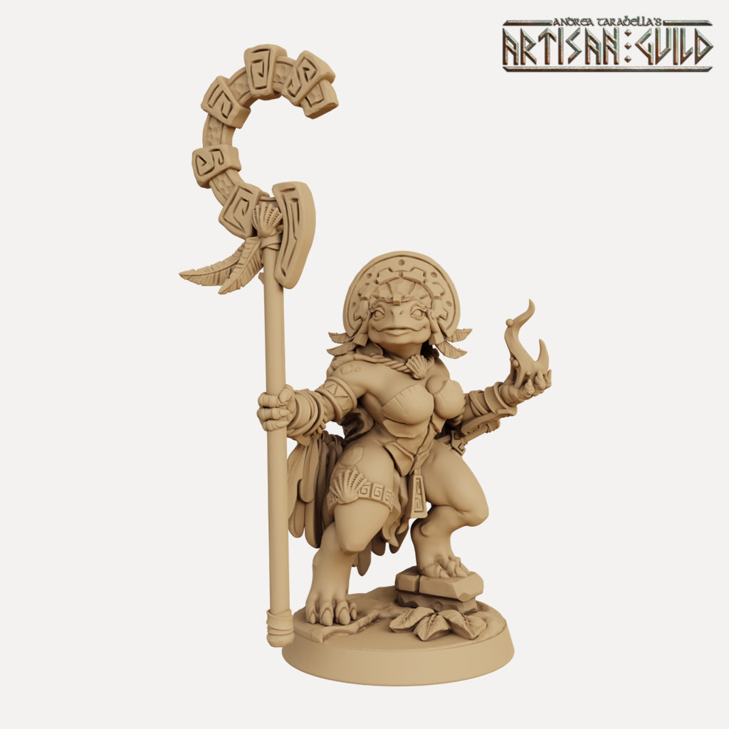 Yatl, Jadeshell Beauty (Pinup) - 3D Printed Miniature — Empire of Minis