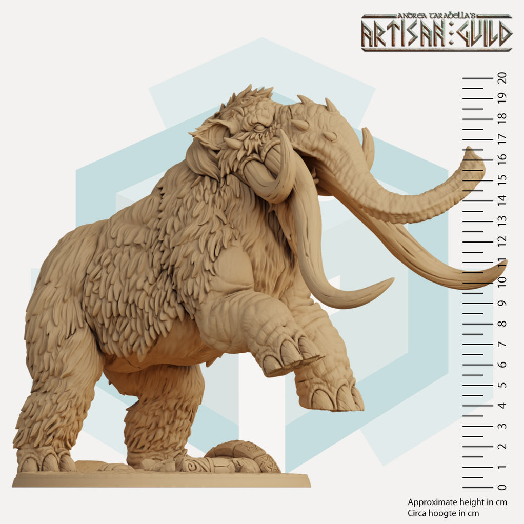 Wild Mammoth - 3D Printed Miniature — Empire of Minis
