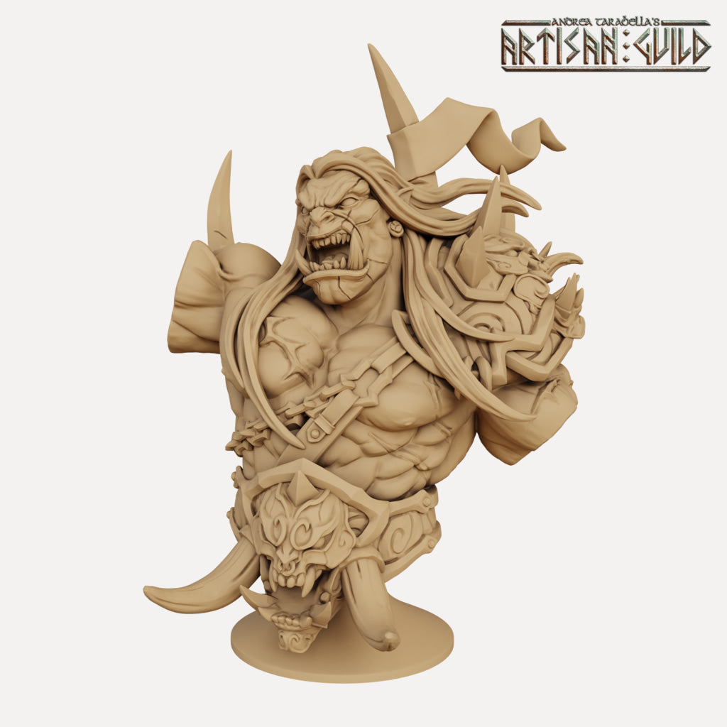Throgar Chainbreaker King - 3D Printed Bust — Empire of Minis