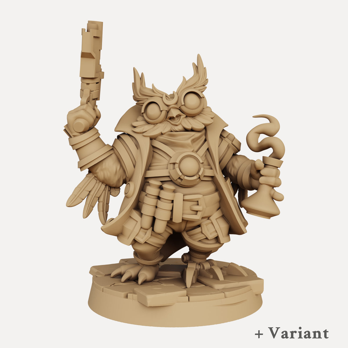 Fenlo the Owlin Artificer - Miniature — Empire of Minis