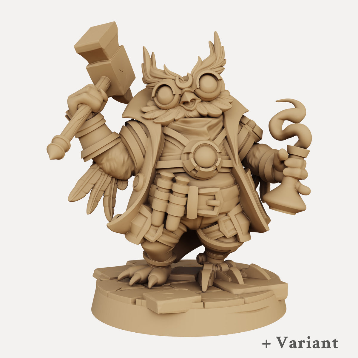 Vulo the Owlin Blacksmith - Miniature — Empire of Minis