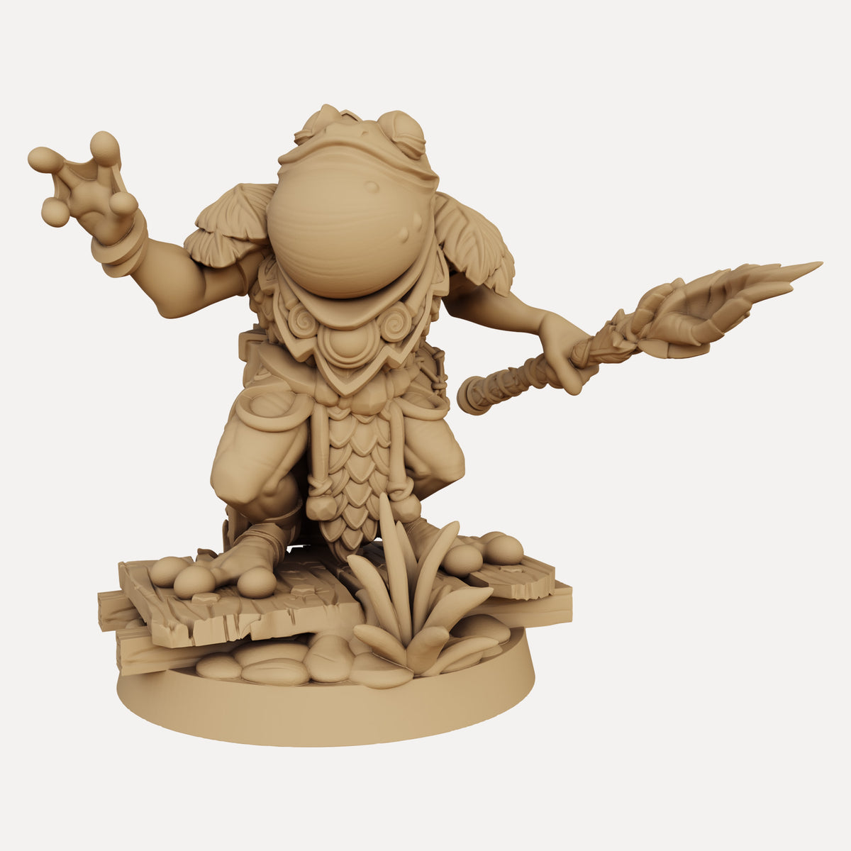 Tibbun the Frogfolk Monk - Miniature — Empire of Minis