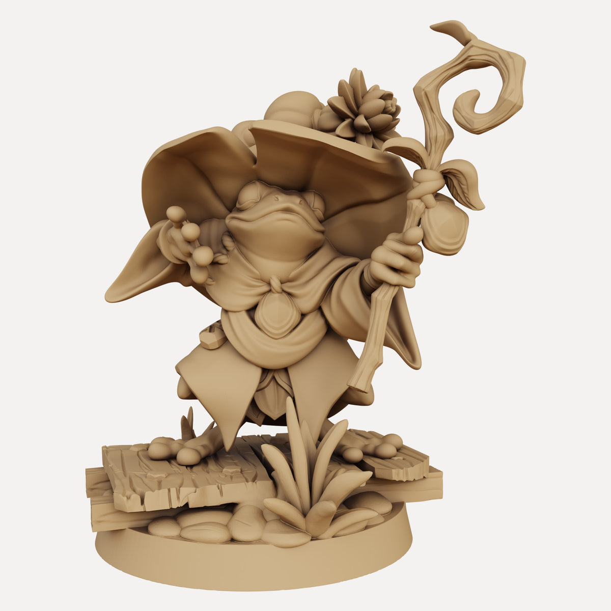 Zibbin the Frogfolk Wizard - Miniature — Empire of Minis