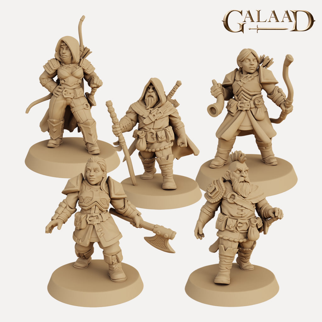 Dwarven Adventurers - 3D Printed Miniatures — Empire of Minis
