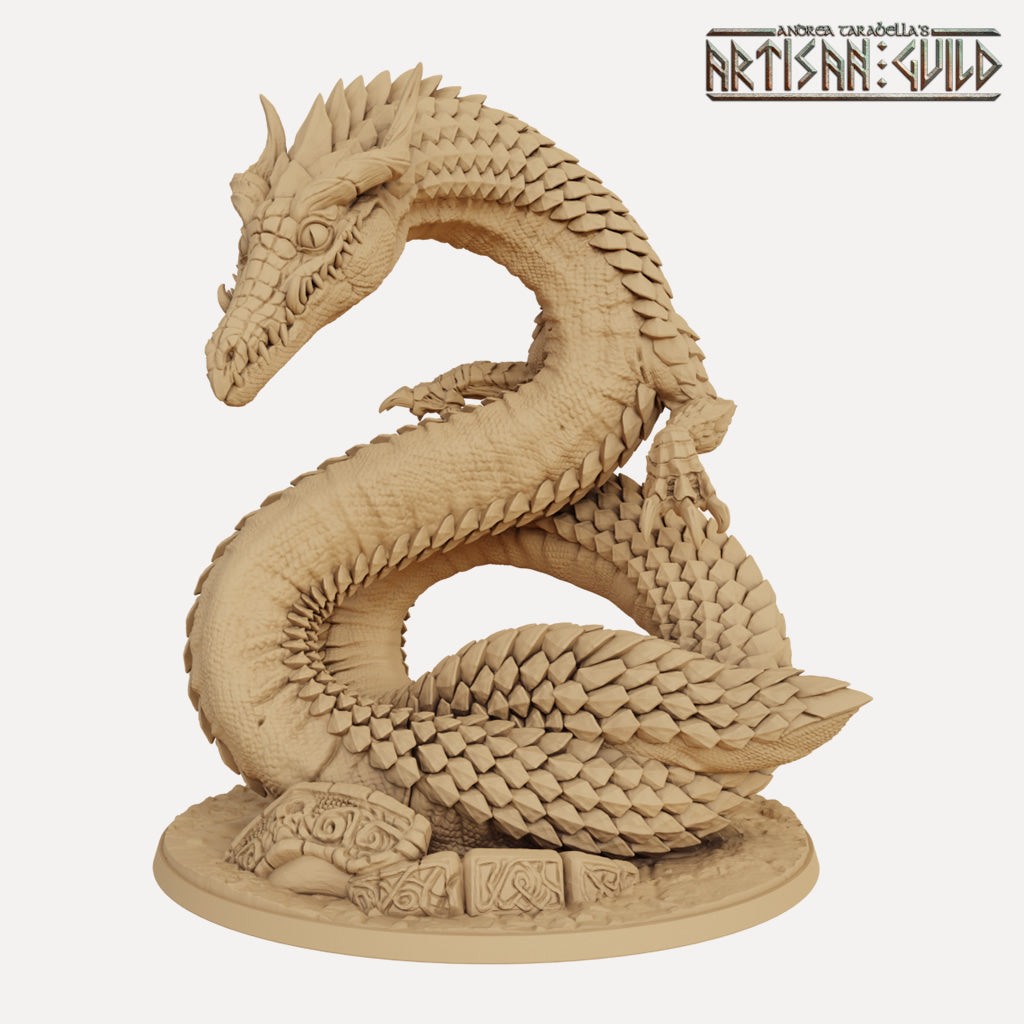 Eldormr the Fire Linnorm - 3D Printed Miniature — Empire of Minis