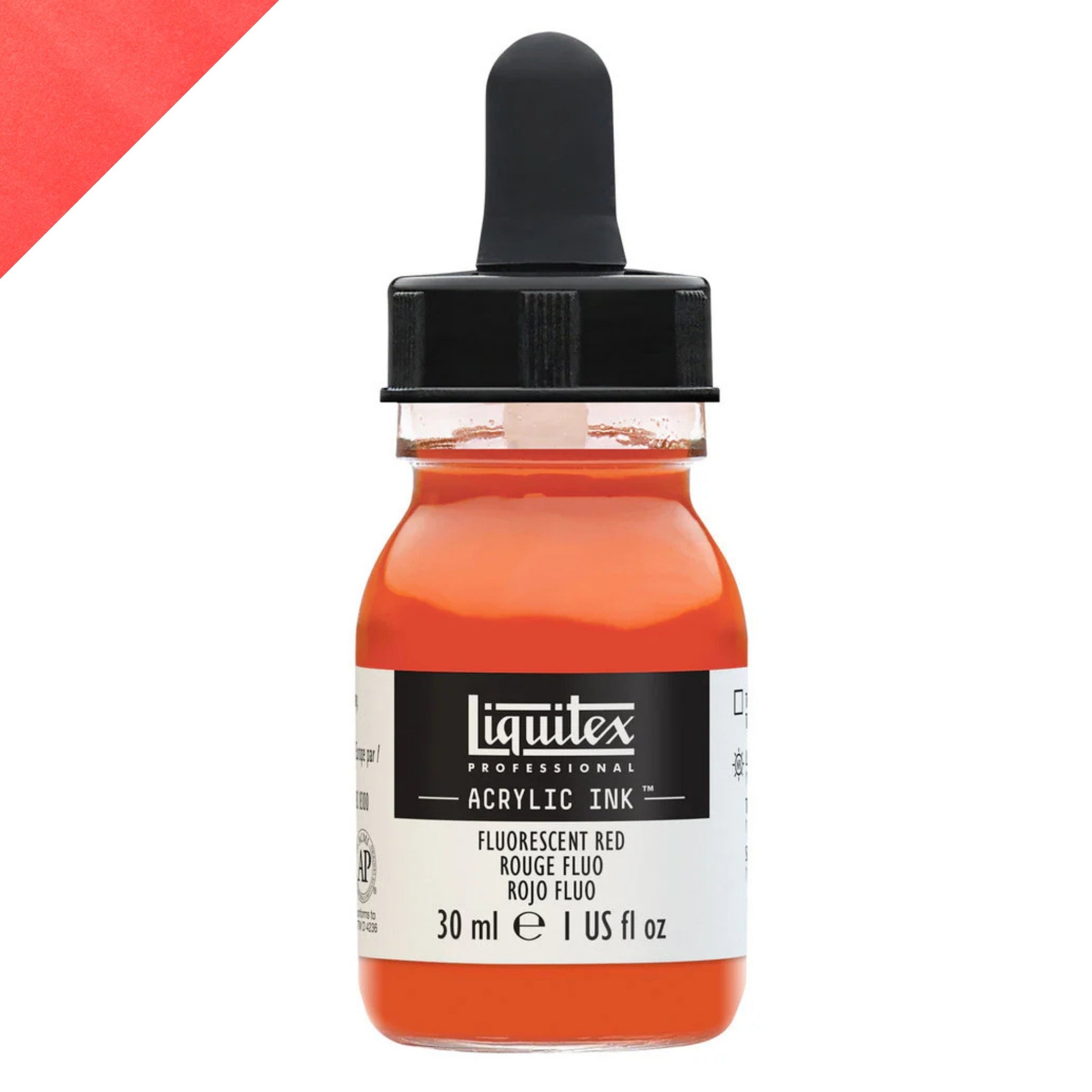Liquitex Acrylic Ink: Fluorescent Red - 30ml - 983 - 4260983 — Empire ...