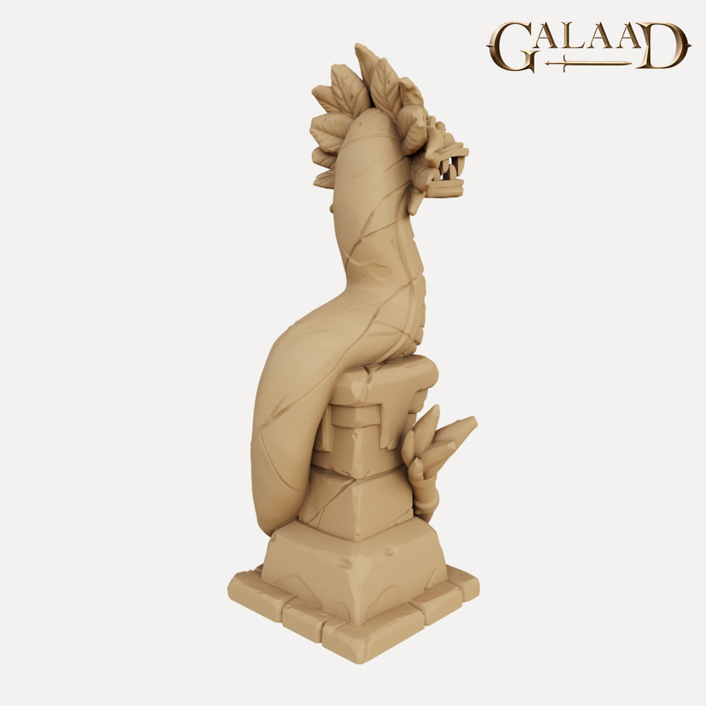 Aztec Coatl Statue - 3D Printed Miniature — Empire of Minis