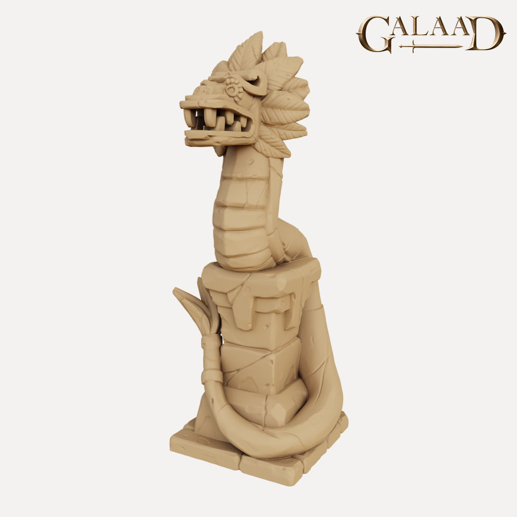 Aztec Coatl Statue - 3D Printed Miniature — Empire of Minis