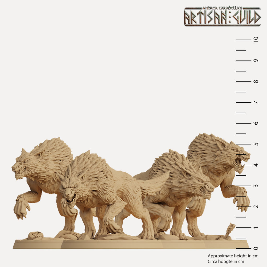 Giant Wolves - 3D Printed Miniatures — Empire of Minis