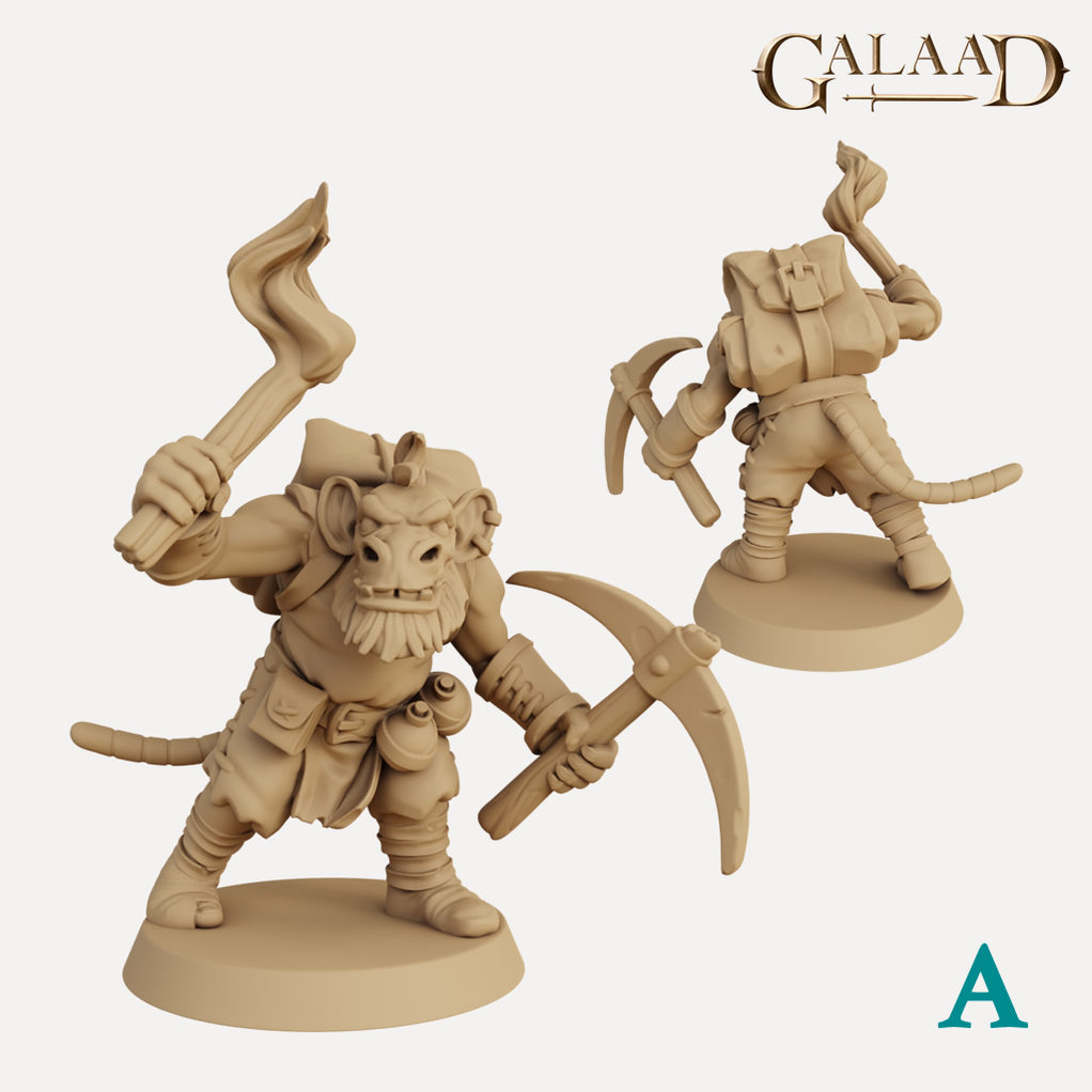 Mining Kobolds - 3D Printed Miniatures — Empire of Minis