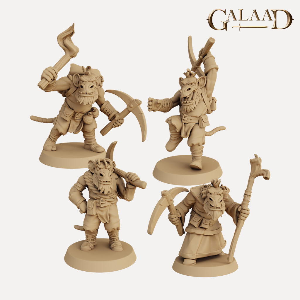 Mining Kobolds - 3D Printed Miniatures — Empire of Minis