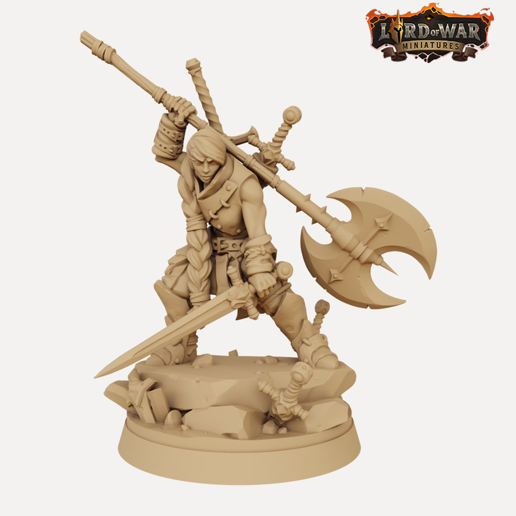 Freya the Barbarian - 3D Printed Miniature — Empire of Minis