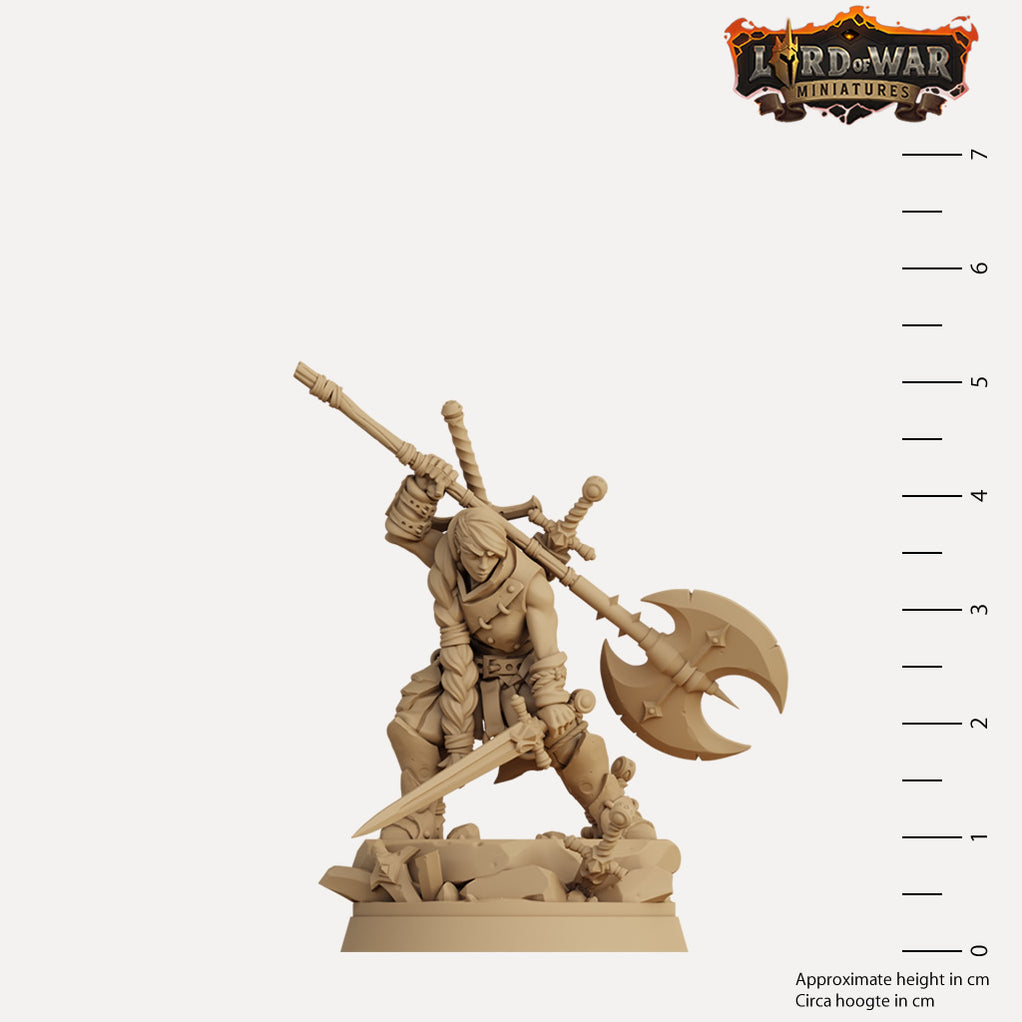 Freya the Barbarian - 3D Printed Miniature — Empire of Minis