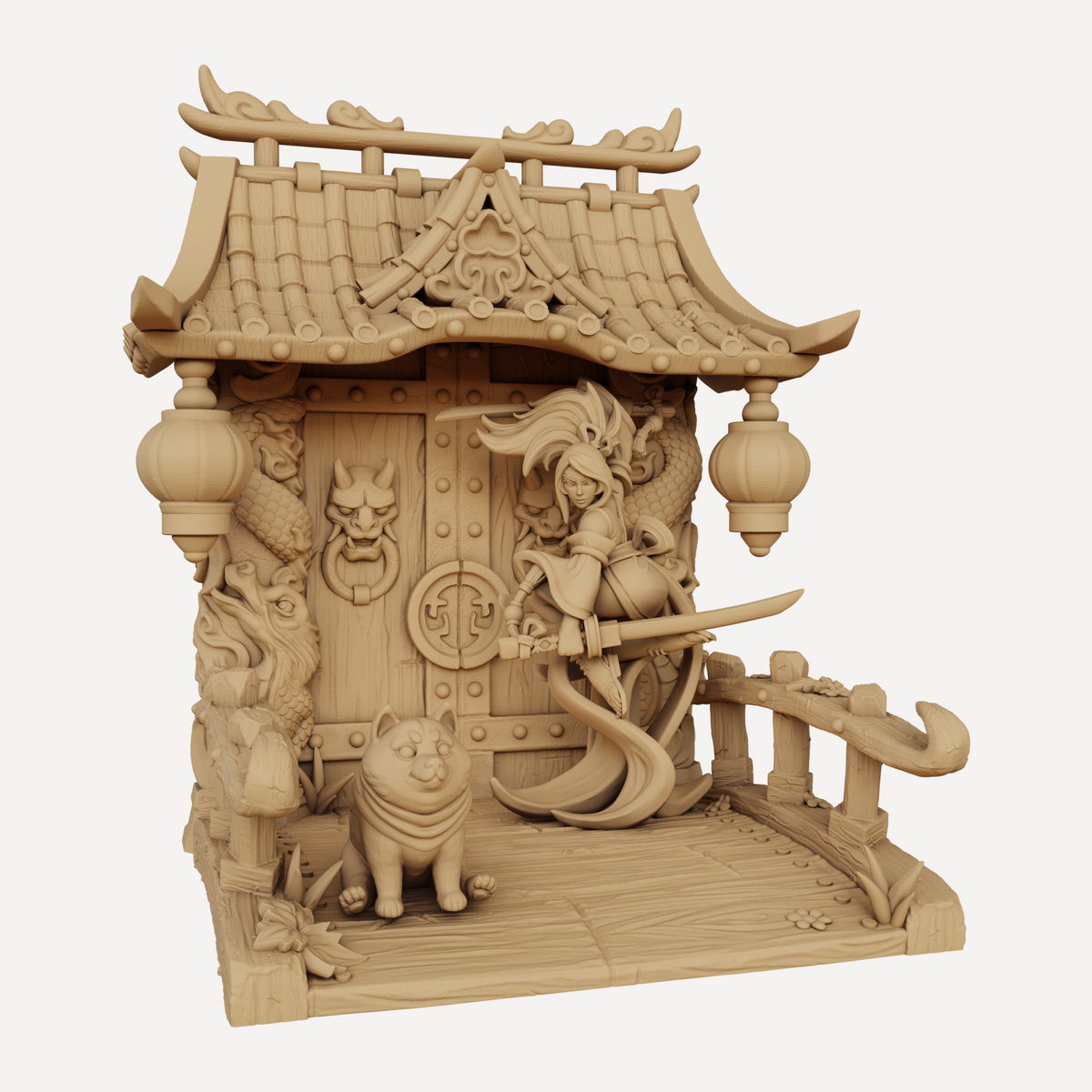 Kimiko Twinfang - Human Rogue - Mini-Diorama — Empire of Minis