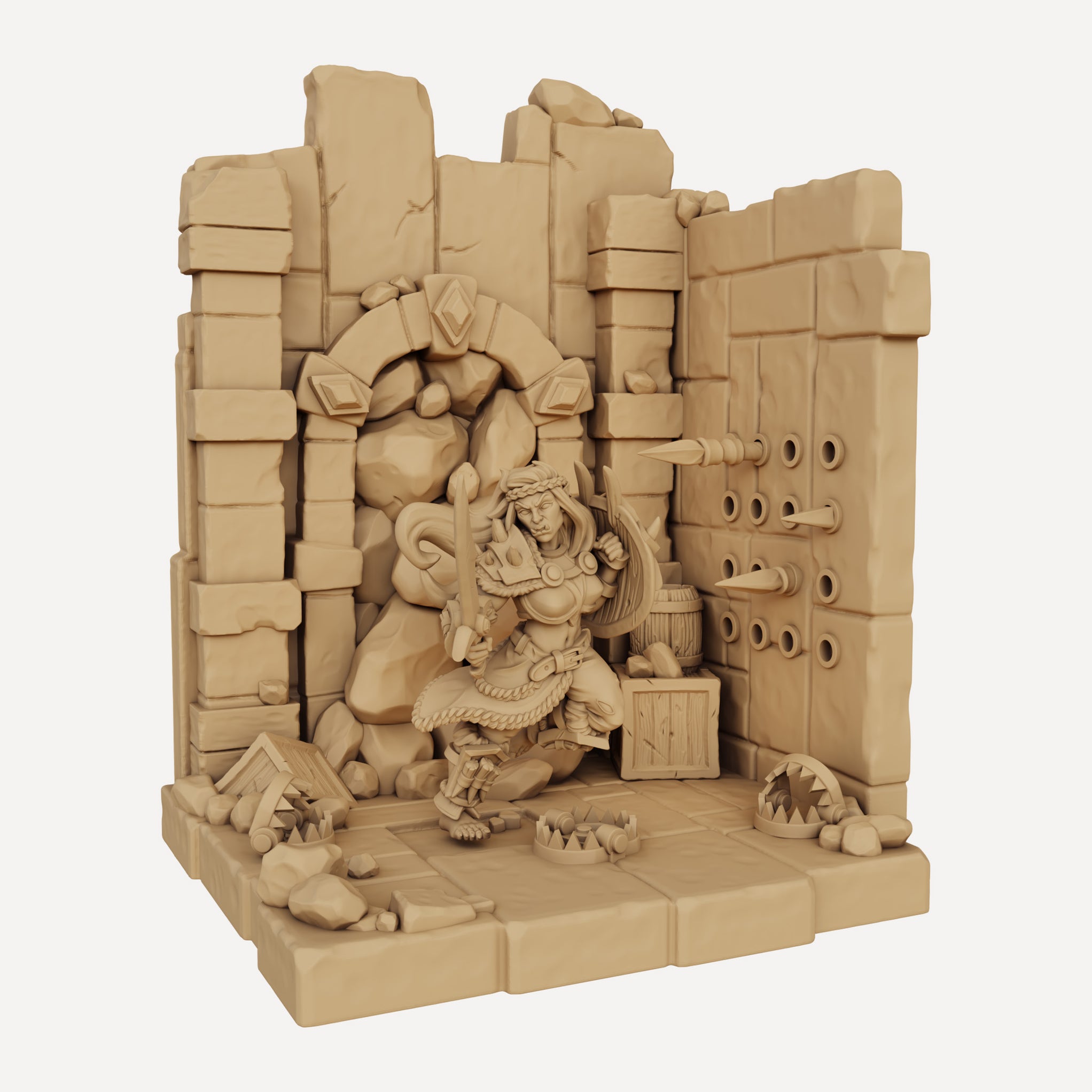 Draxa Skullrend - Mini-Diorama — Empire of Minis