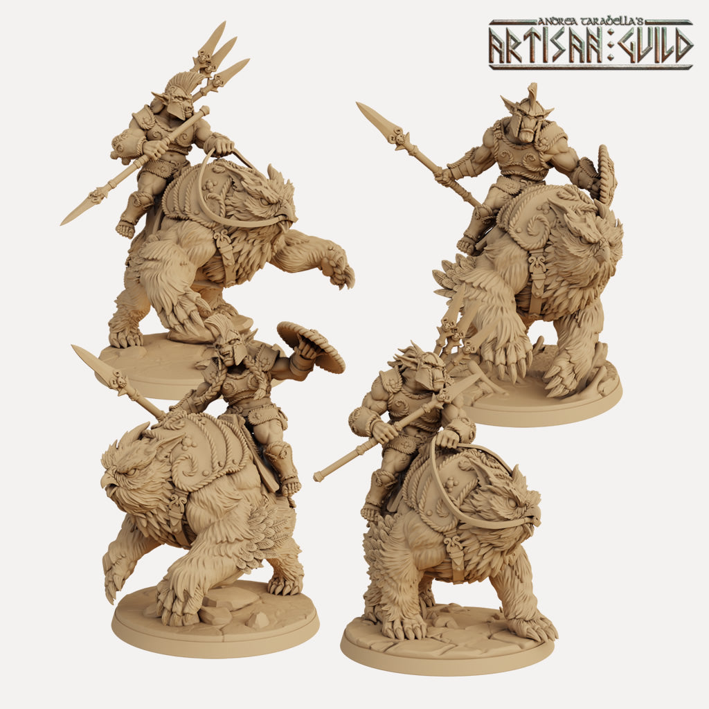 Nightmauler Riders (Helmet) - 3D Printed Miniatures — Empire of Minis