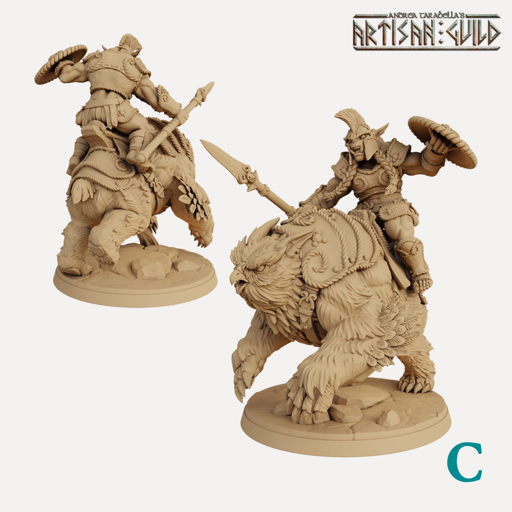 Nightmauler Riders (Helmet) - 3D Printed Miniatures — Empire of Minis