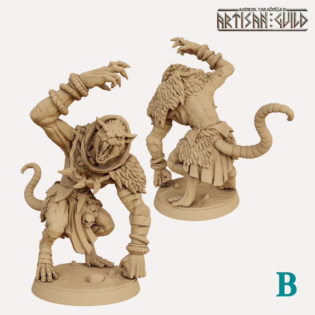 Sandfang Ratkin Brutes - 3D Printed Miniatures — Empire of Minis