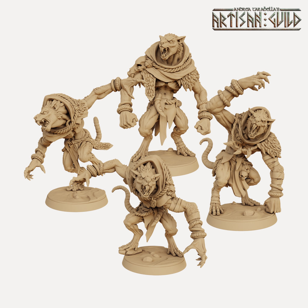 Sandfang Ratkin Brutes - 3D Printed Miniatures — Empire of Minis