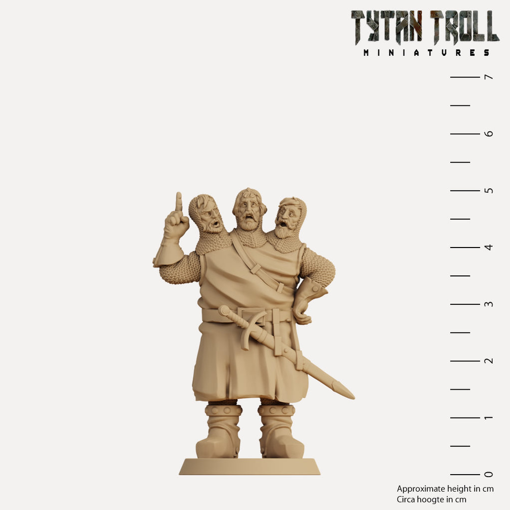 Three Headed Giant (Monty Python) - 3D Printed Miniature — Empire of Minis