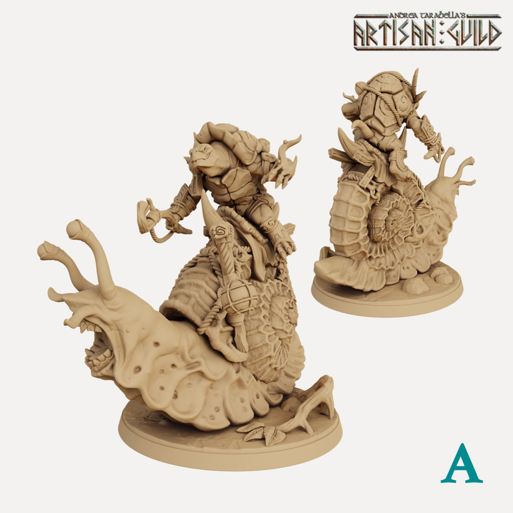 Turtlekin Snail Riders - 3D Printed Miniatures — Empire of Minis