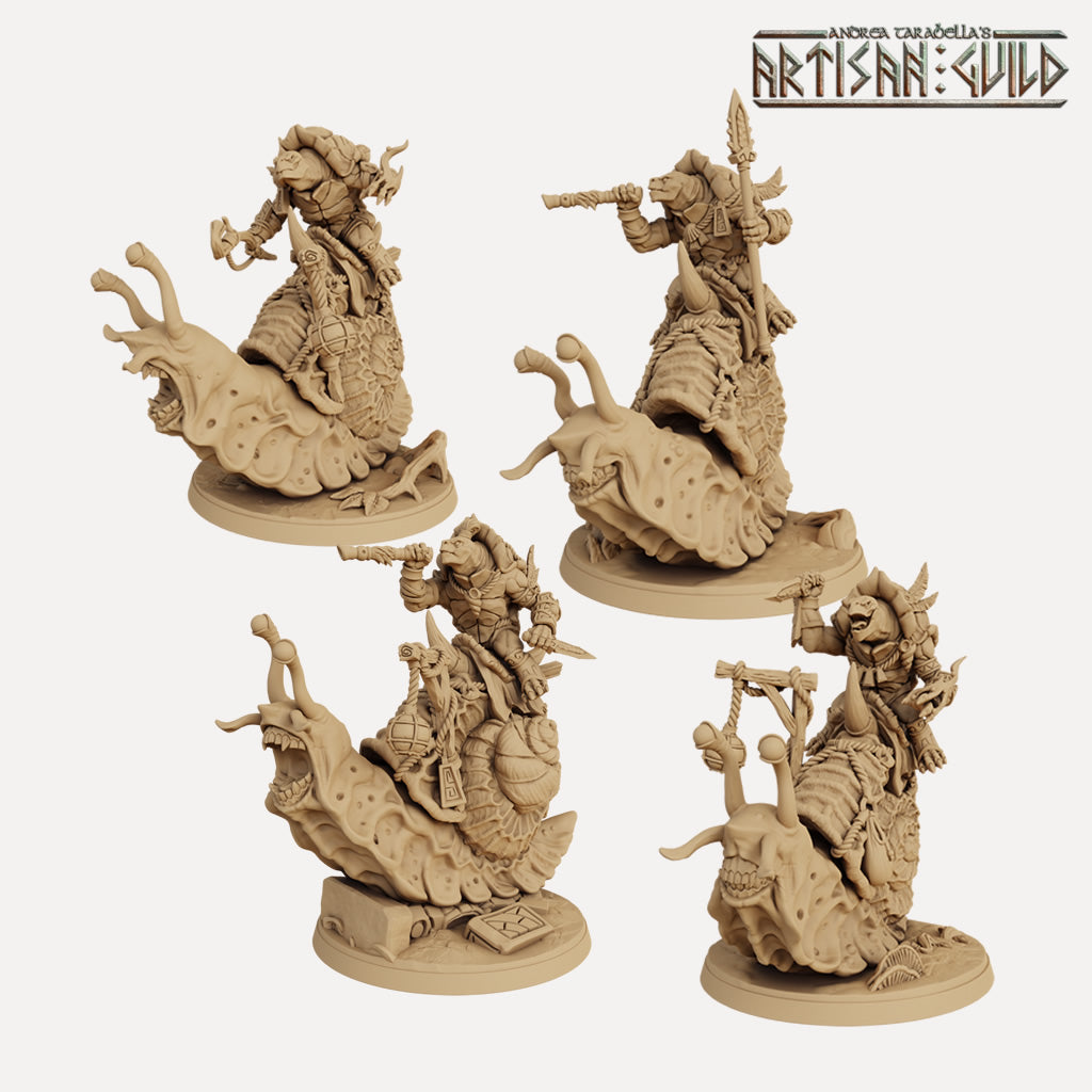 Turtlekin Snail Riders - 3D Printed Miniatures — Empire of Minis