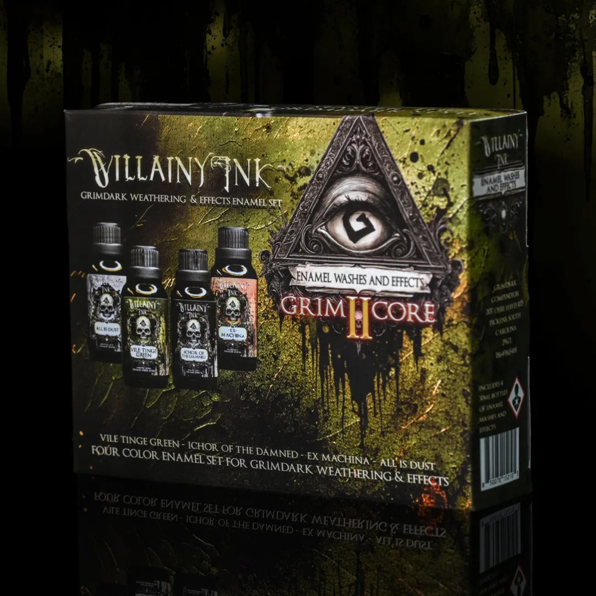 Villainy Ink Grim Core II Set - 4 x 30ml - Enamel Wash — Empire of Minis