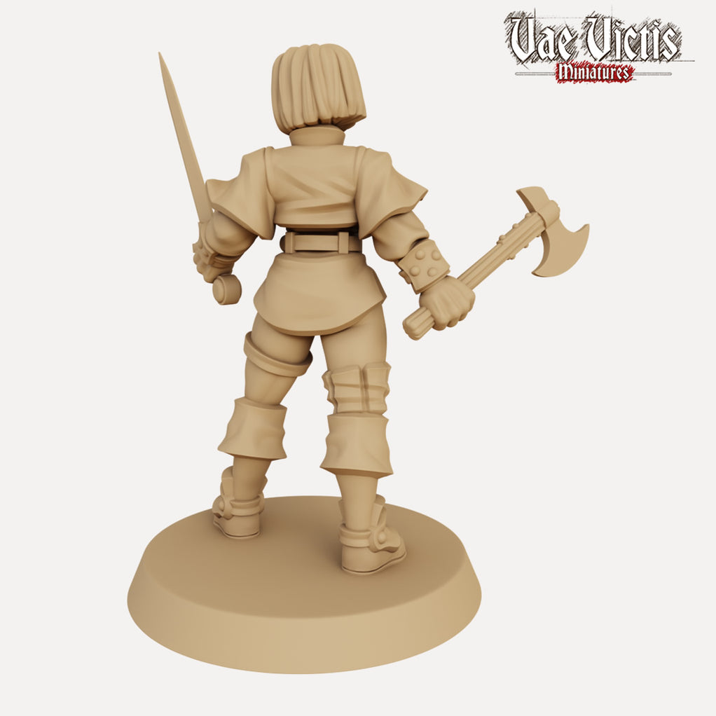 Sally the Fighter - 3D Printed Miniature — Empire of Minis