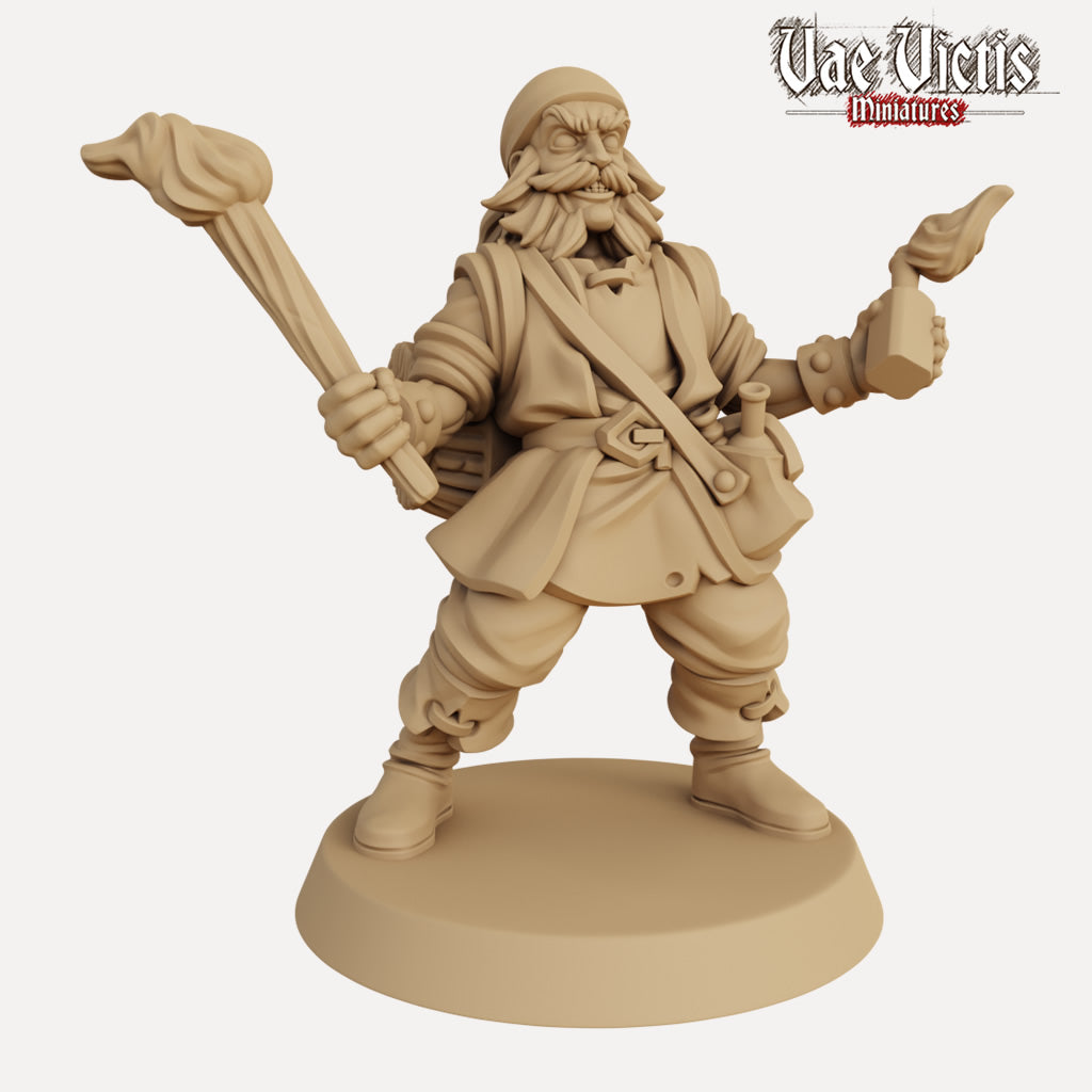 Pyro Pete, the Demolition Expert - 3D Printed Miniature — Empire of Minis