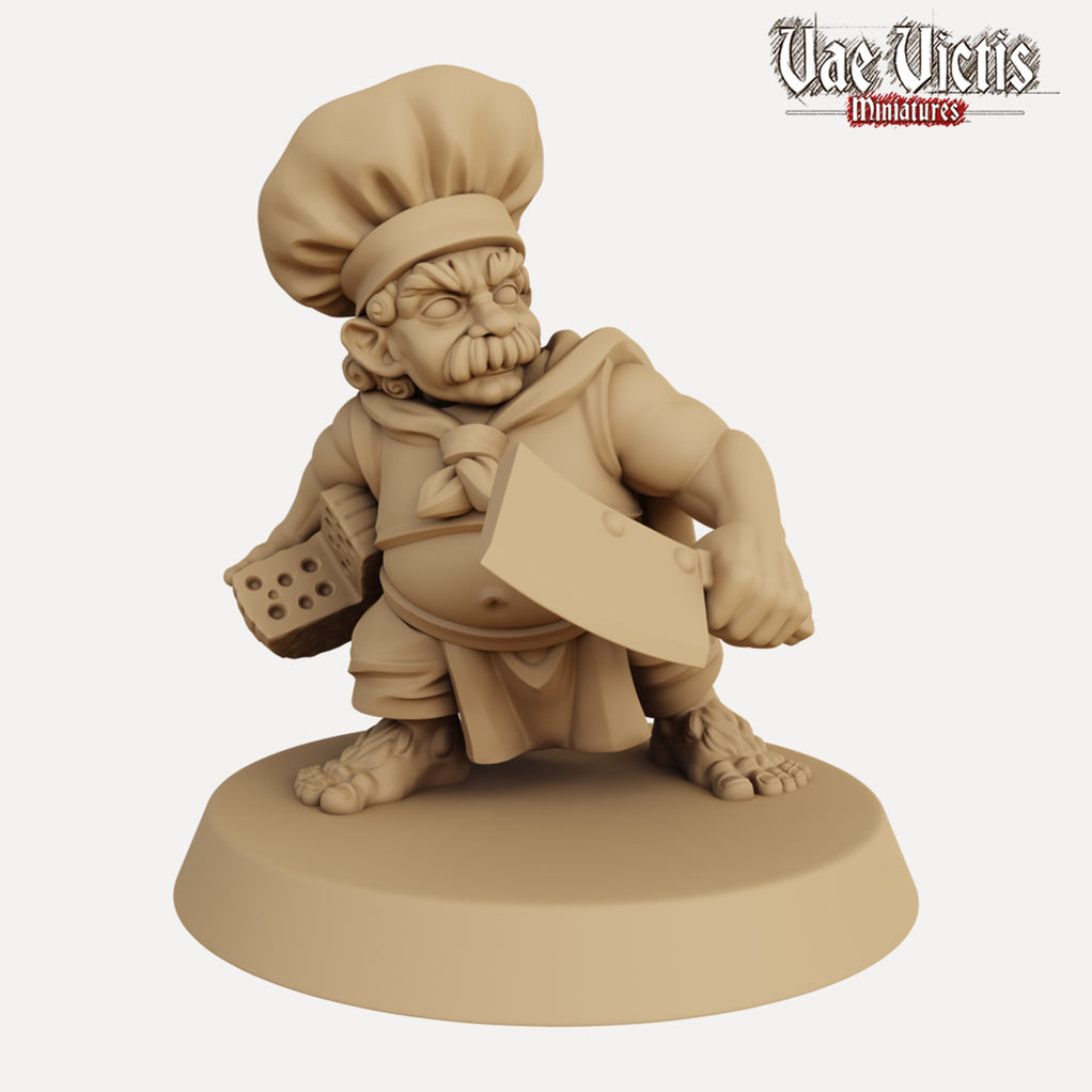 Hobart the Halfling Cook - 3D Printed Miniature — Empire of Minis