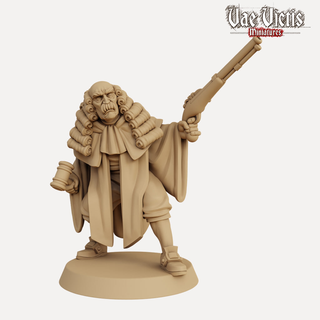 Judge Cornelius Ironbarrel - 3D Printed Miniature — Empire of Minis