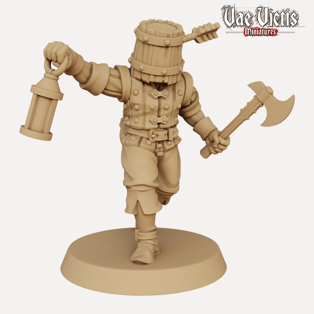 Bucket Head - 3D Printed Miniature — Empire of Minis