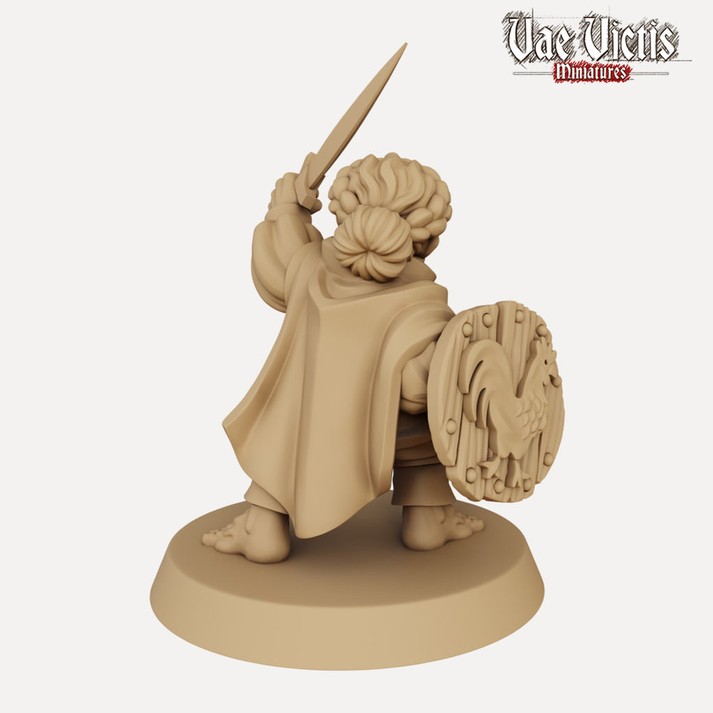 Tara the Halfling Knight - 3D Printed Miniature — Empire of Minis