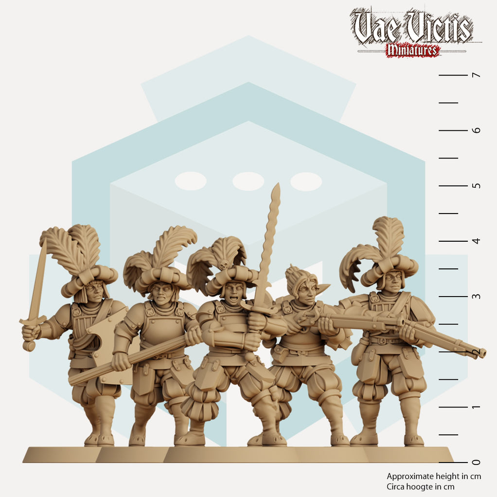 Female Elite Mercenaries - 3D Printed Miniatures — Empire of Minis