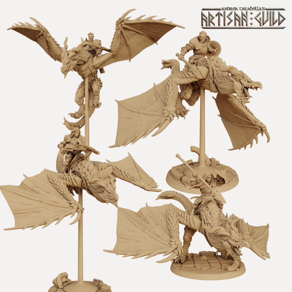 Wyvern Riders - 3D Printed Miniatures — Empire of Minis