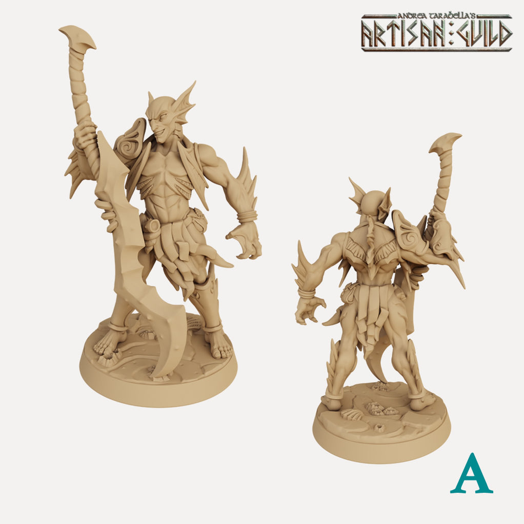 Triton Raiders (Bald) - 3D Printed Miniatures — Empire of Minis