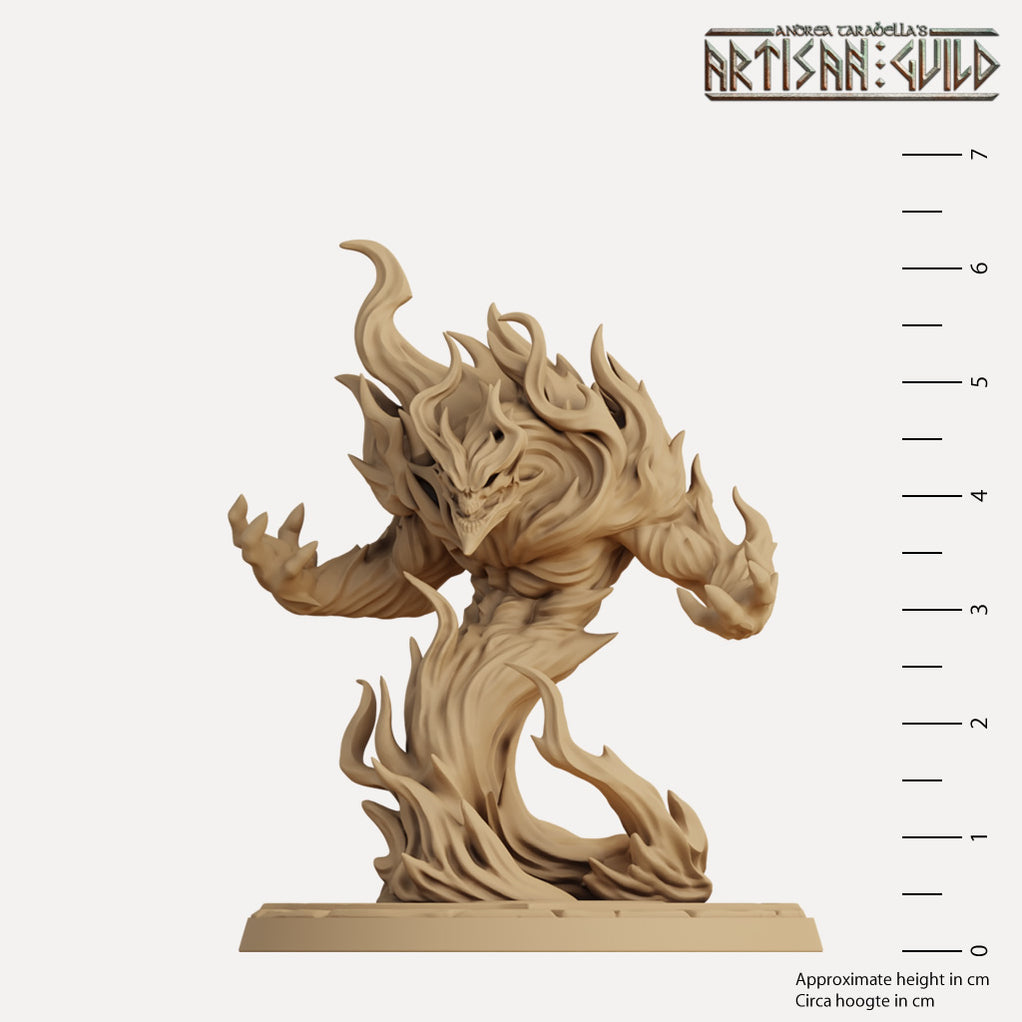 Summoned Fire Elemental - 3D Printed Miniature — Empire of Minis