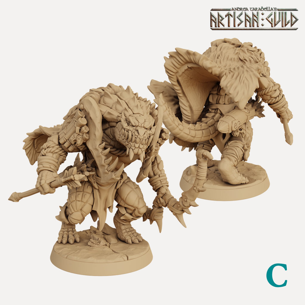 Frostheart Lizardmen (Cloak) - 3D Printed Miniatures — Empire of Minis