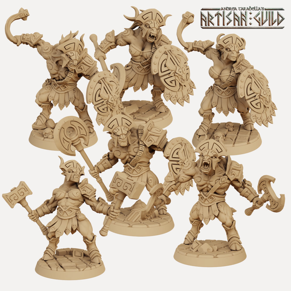 Masked Labyrinth Minocs - 3D Printed Miniatures — Empire of Minis