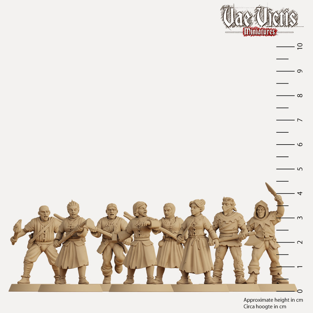 Angry Villagers - 3D Printed Miniatures — Empire of Minis