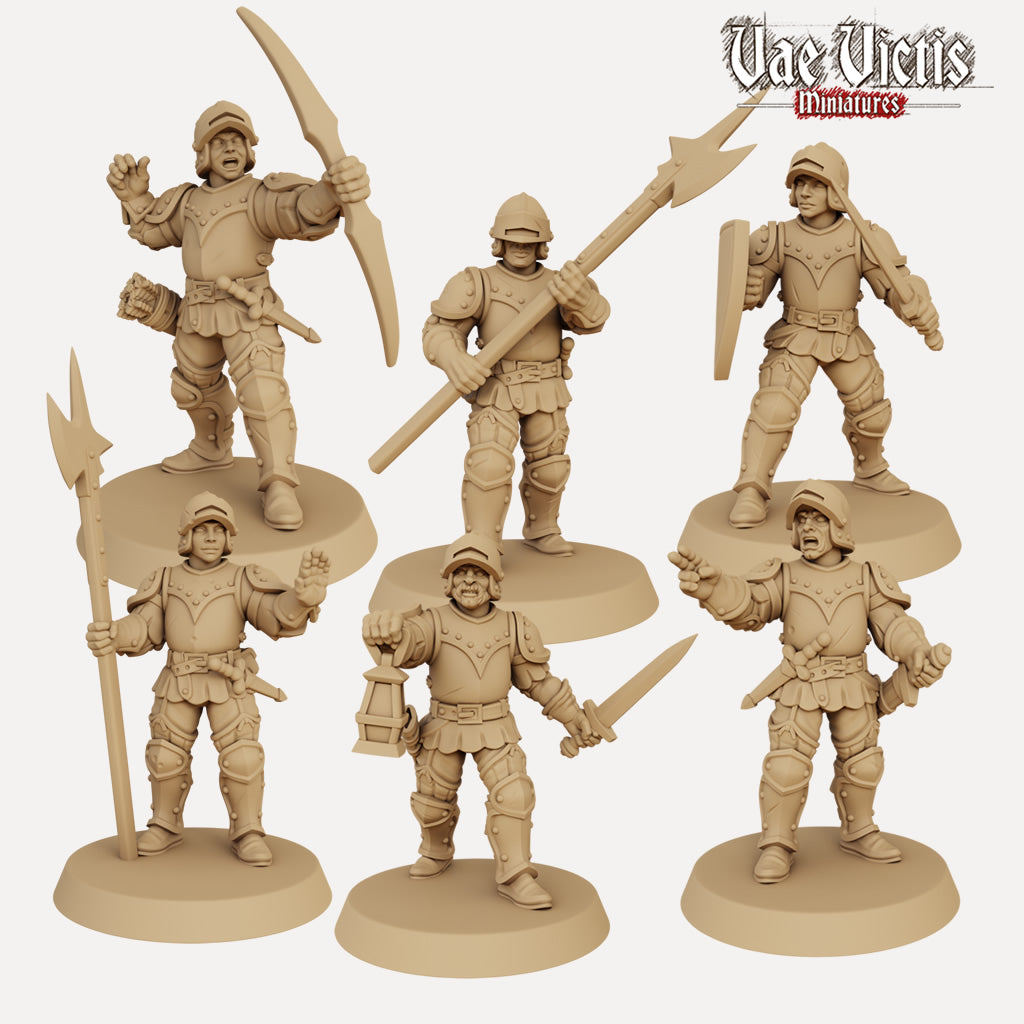 Armored City Guard - 3D Printed Miniatures — Empire of Minis
