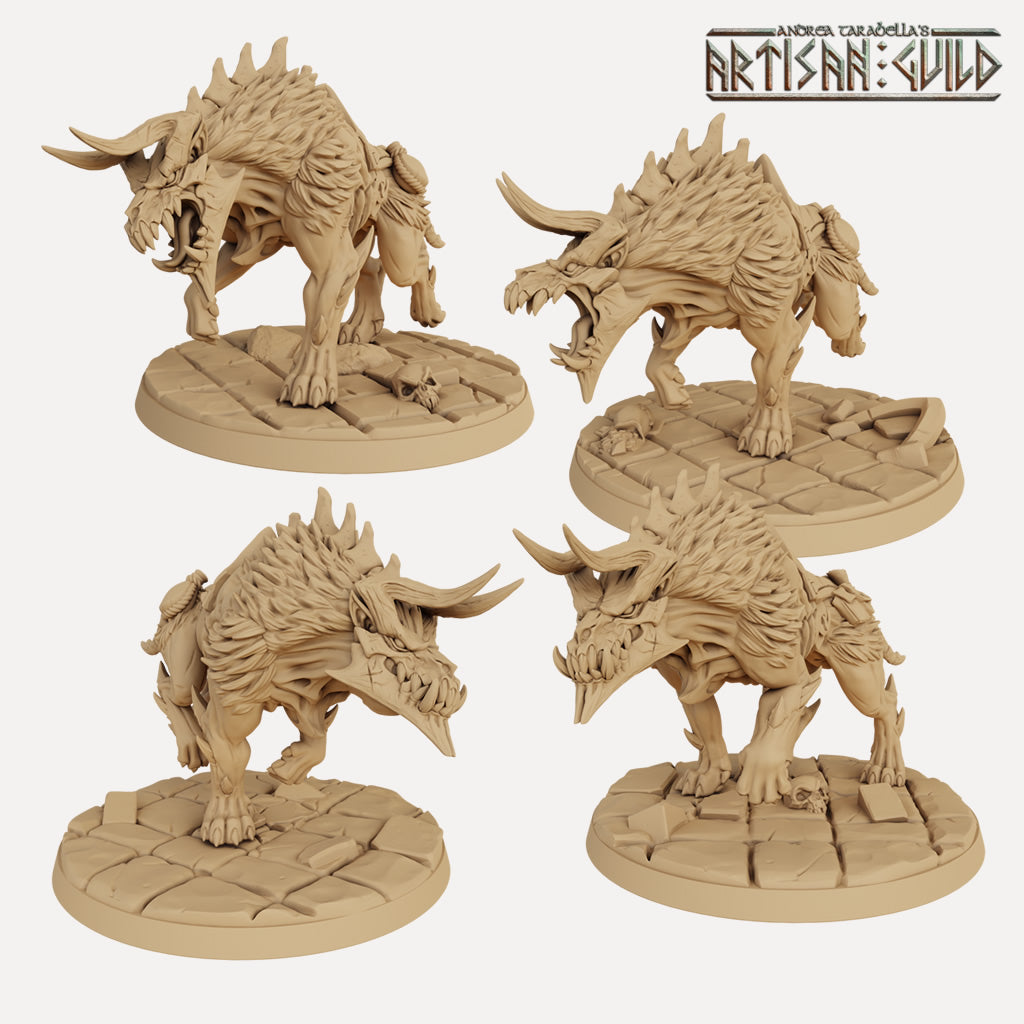 Demonhound Mounts - 3D Printed Miniatures — Empire of Minis