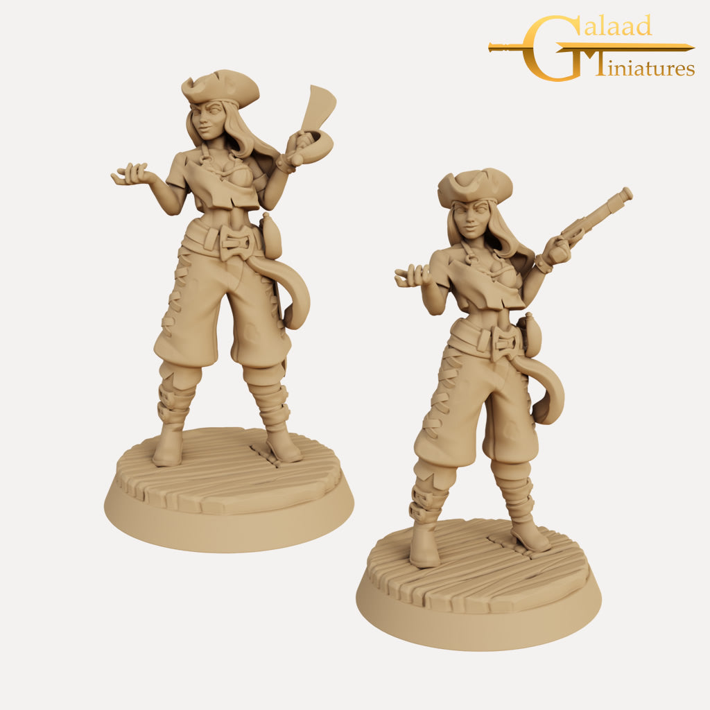 Jettie, the Pirate - 3D Printed Miniature — Empire of Minis