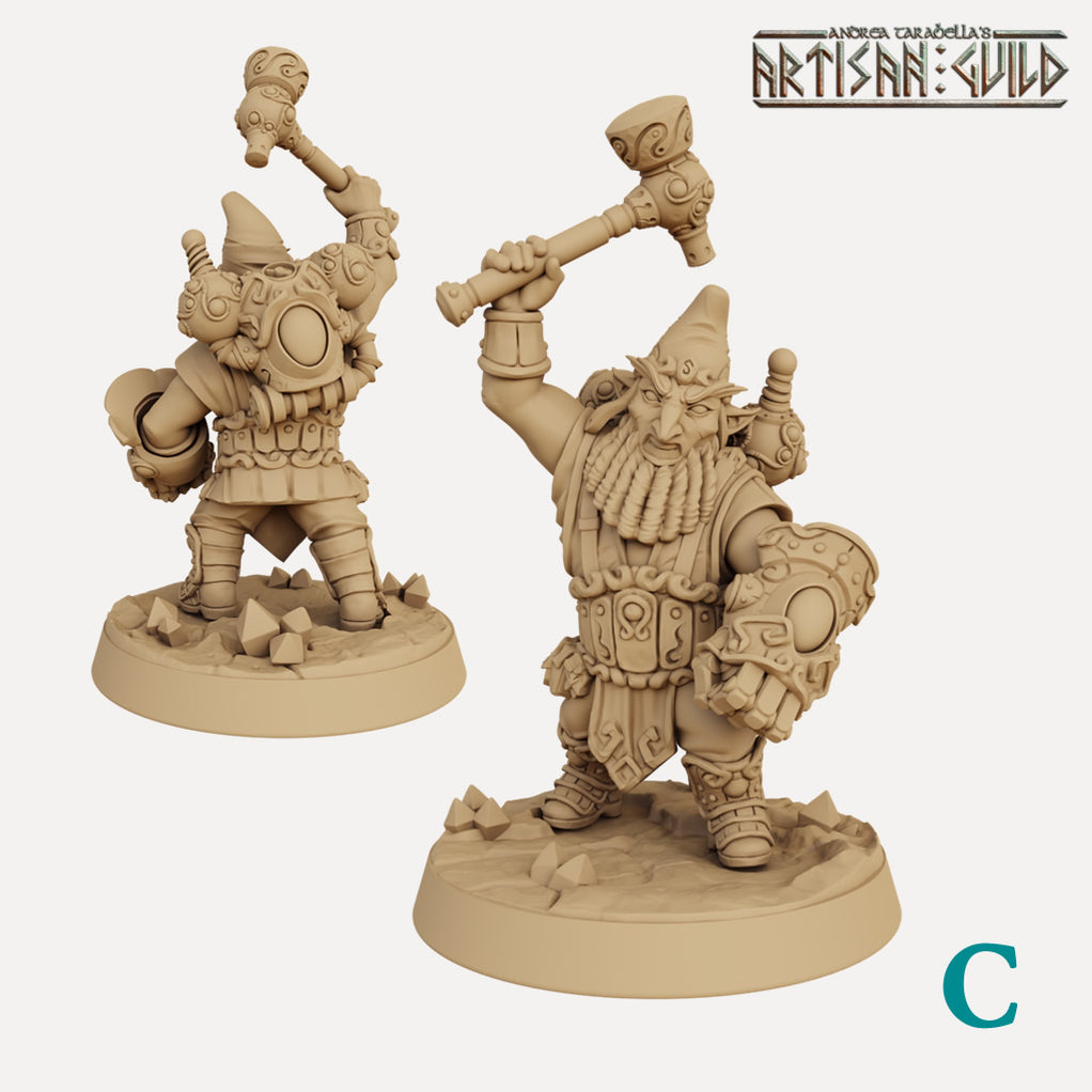 Golemmar Gnomes (Hat) (Artificer/Steampunk) - 3D Printed Miniatures ...