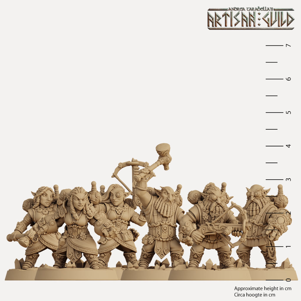 Golemmar Gnomes (Artificer/Steampunk) - 3D Printed Miniatures — Empire ...