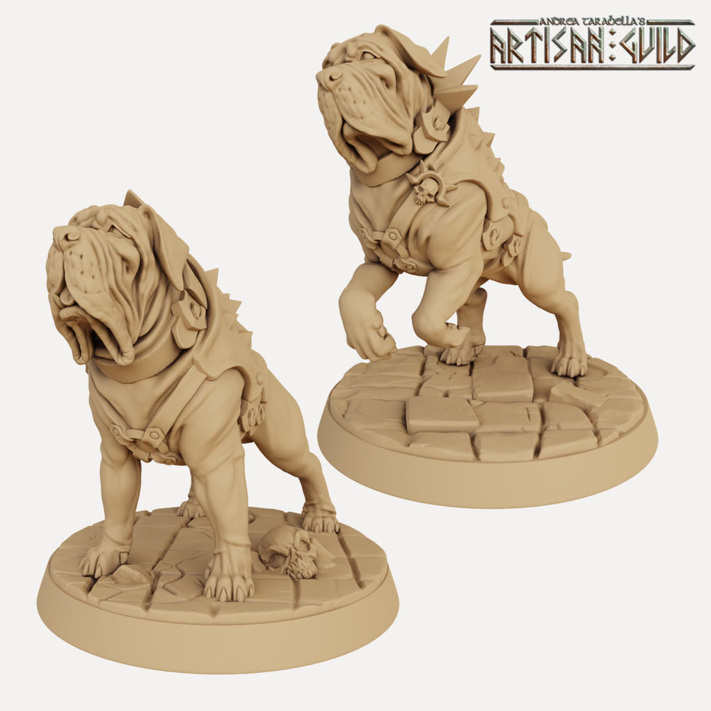 Requiem Mastiffs (Armored) - 3D Printed Miniatures — Empire of Minis
