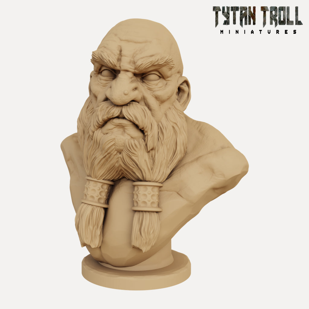 Dwarf - 3D Printed Bust — Empire of Minis
