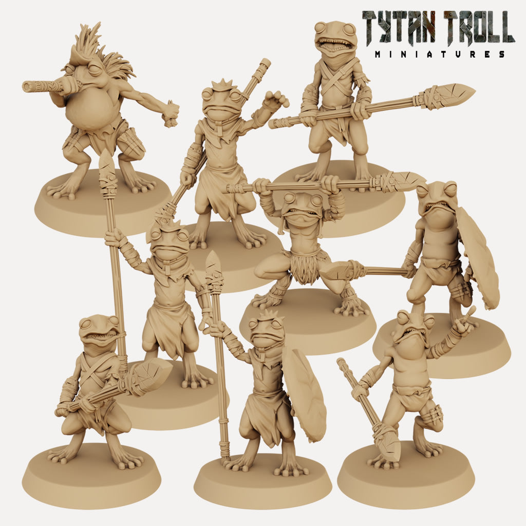 Frogfolk (Bullywug, Grung) Miniatures - Empire of Minis