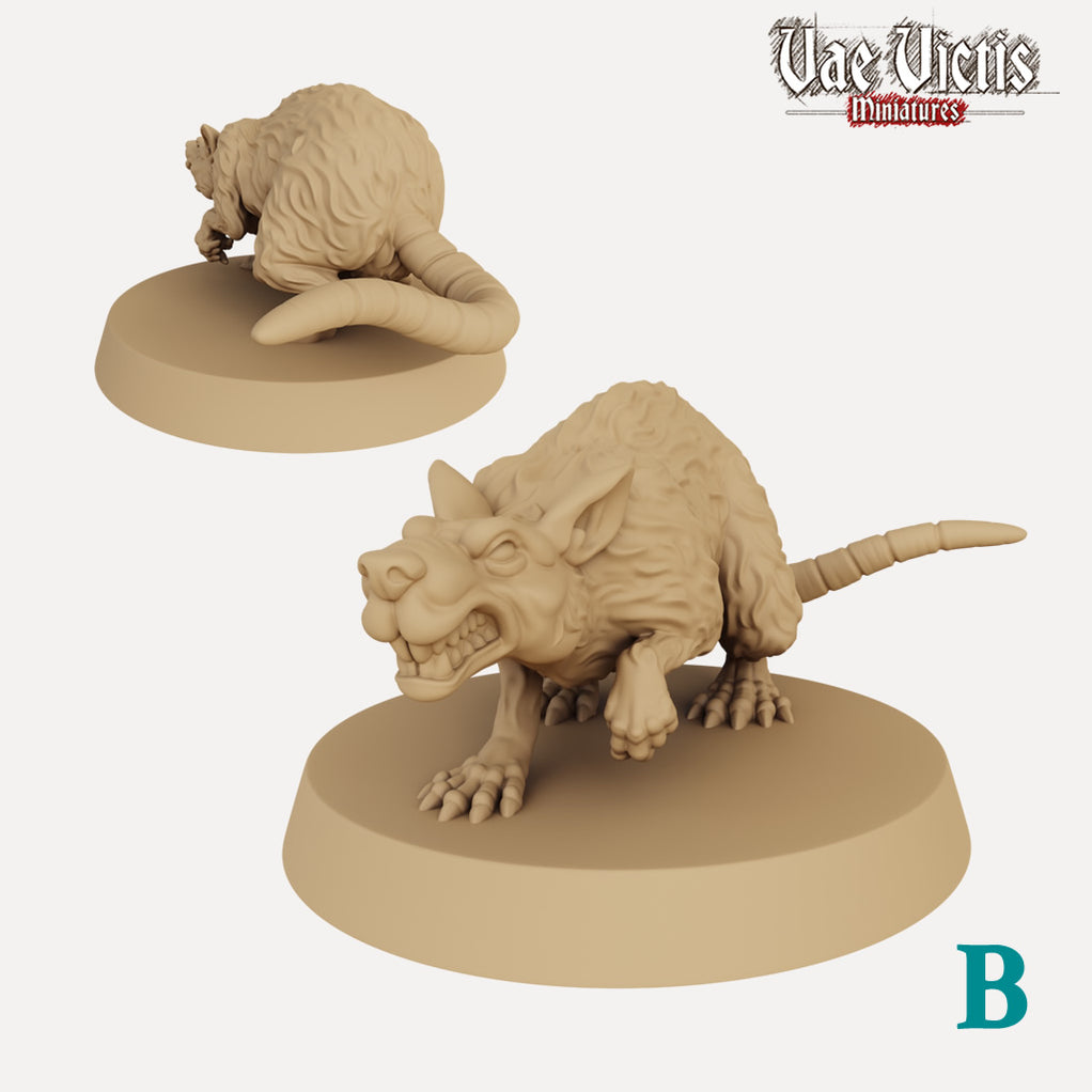 Giant Rats - 3D Printed Miniature — Empire of Minis